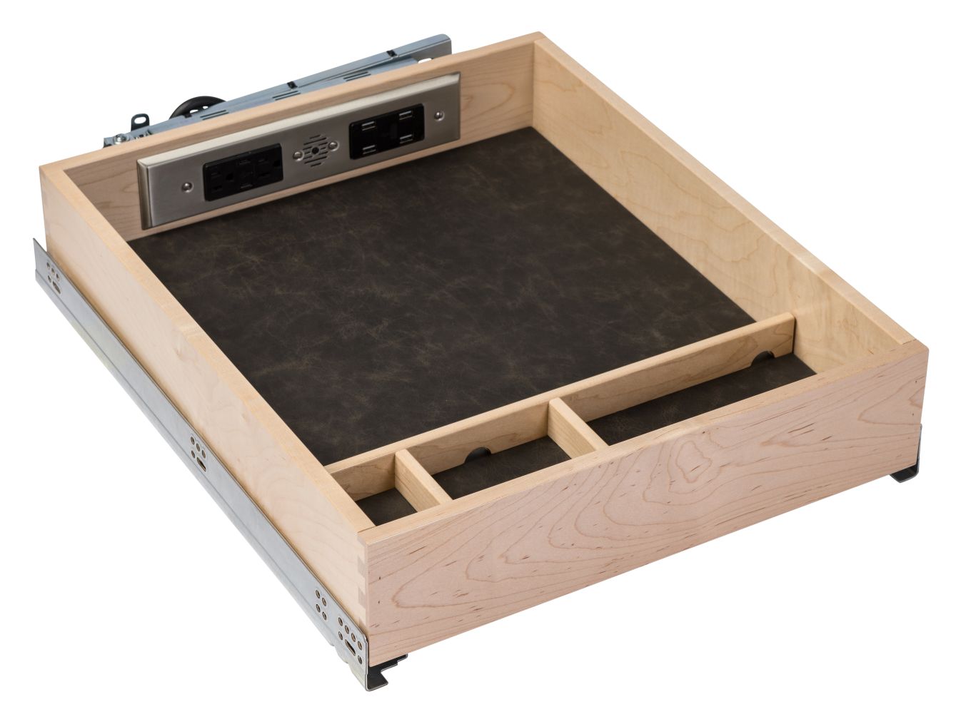 Century Components Galaxy Charging Drawer - 18" Opening AC, USB-A and ...