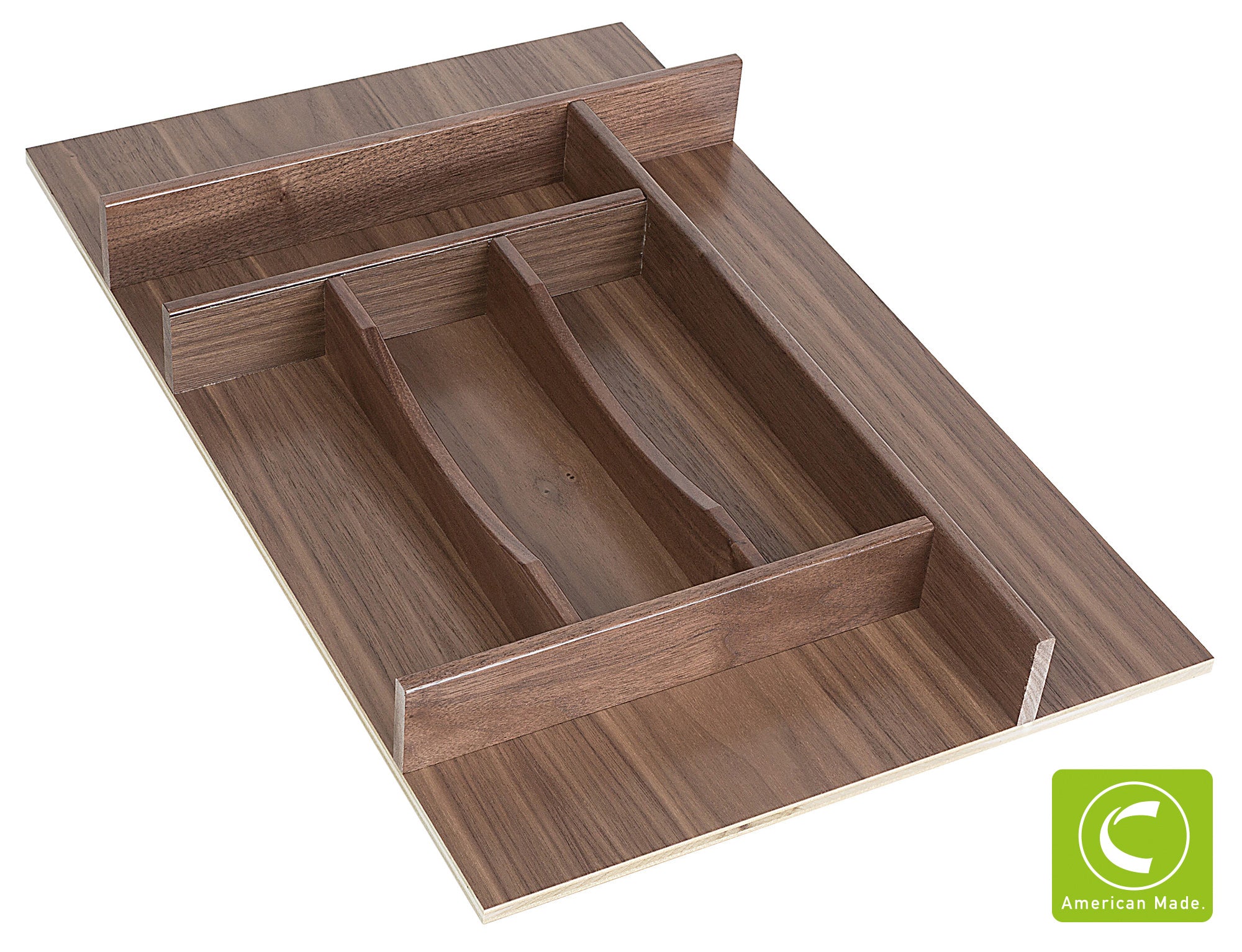 Century Components - 14" Riviera Series Silverware Tray Insert - Walnu ...