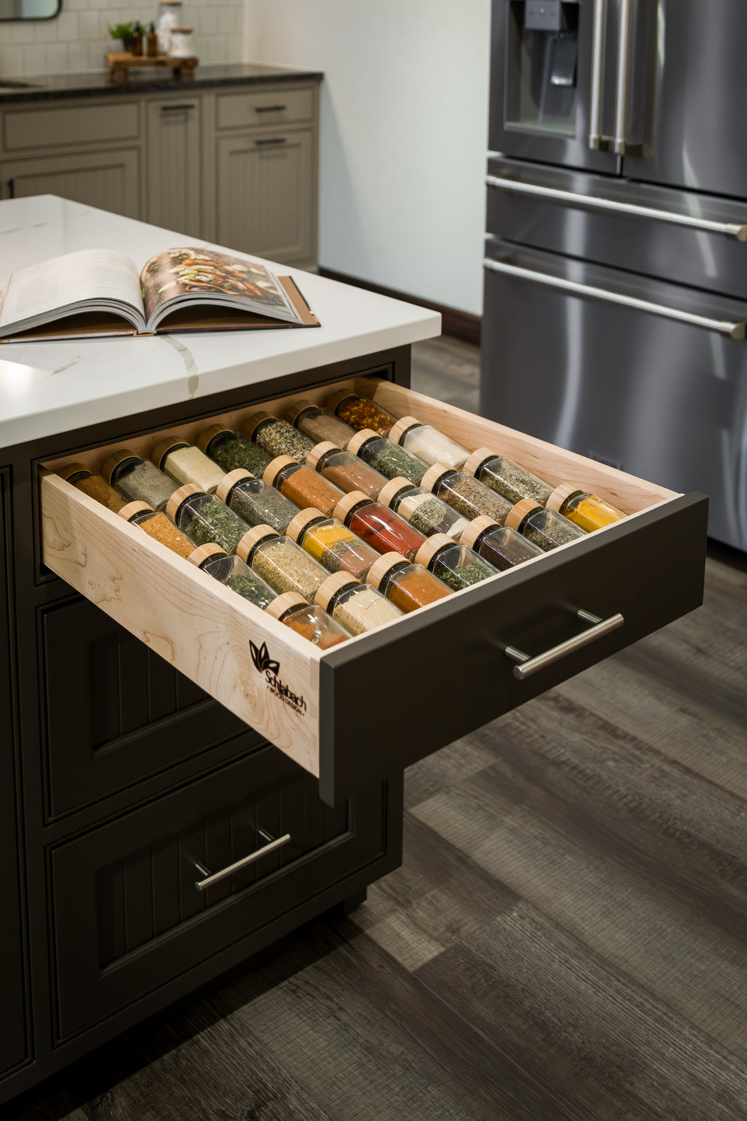 Spice drawer insert store