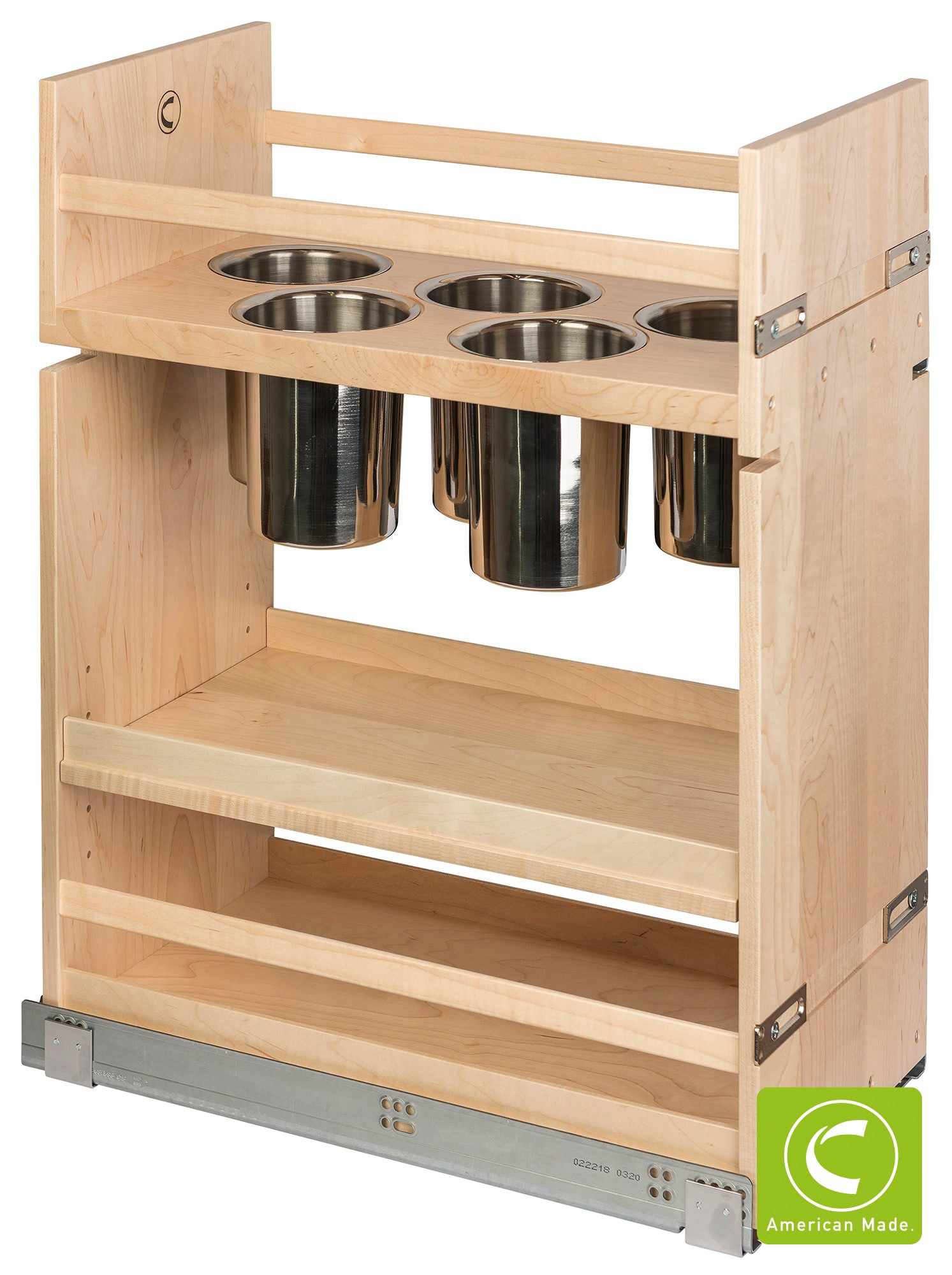 Century Components - 13-1/2" Signature Series Pull-Out Canister Organi ...